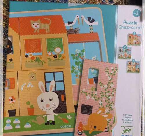 Djeco puzzle chez-carot пазл