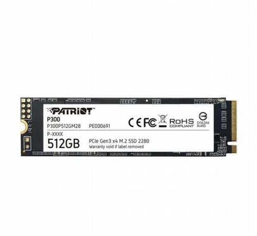 512 гб SSD M.2 накопитель Patriot P300 (P300P512GM