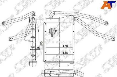 Радиатор отопителя салона daewoo nexia