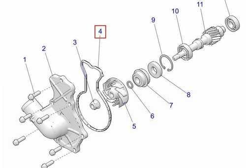 Прокладка помпы охлаждения Polaris 850 5416669