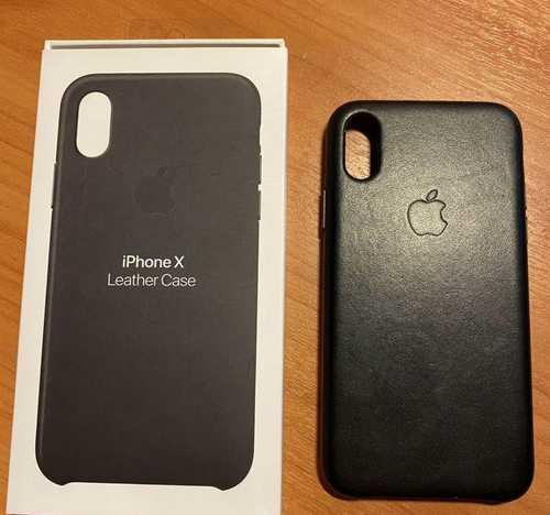 Кожаный чехол для Apple iPhone X/XS