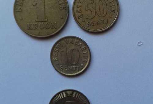 Монеты Эстонии и Латвии