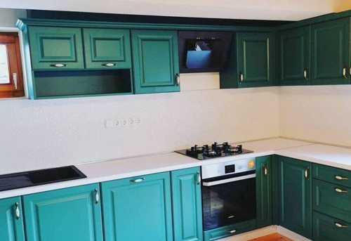 Кухонный гарнитур угловой в стиле нео классика