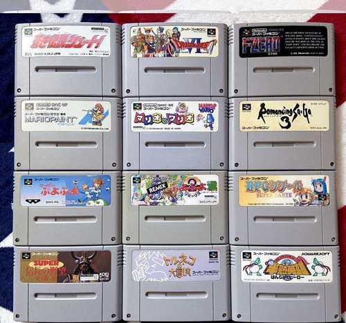 Картриджи Nintendo Super Famicom (snes, SFC)