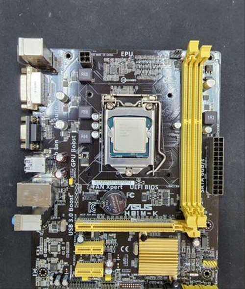 MB Asus H81M-K + CPU i5 4690 3.5Ghz