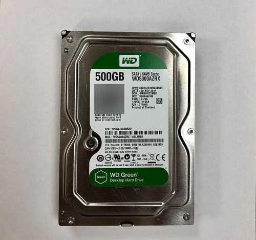 Жесткий диск WD Green 500GB