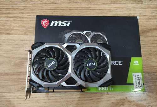 Видеокарта MSI gtx 1660 ti идеал