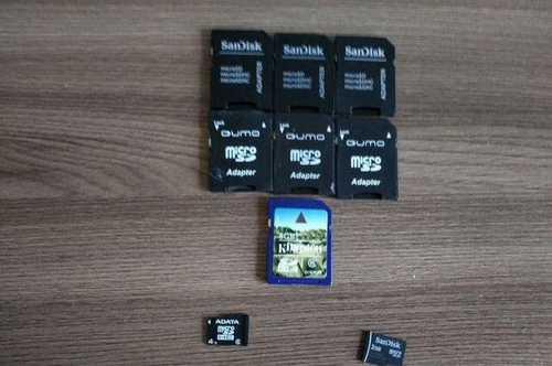 Карты памяти sdhc 8 Гб / microSD 2 Гб