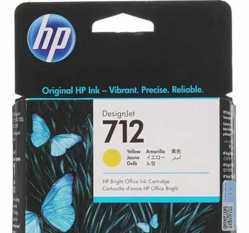 HP 3ED69A 712 желтый Картридж струйный