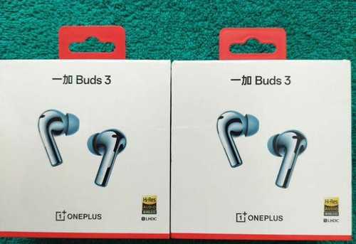 OnePlus buds 3 в голубом цвете