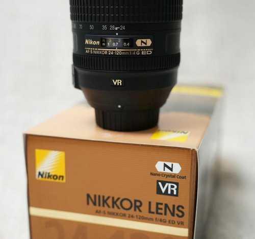 Объектив Nikon 24-120mm f/4G ED VR AF-S Nikkor