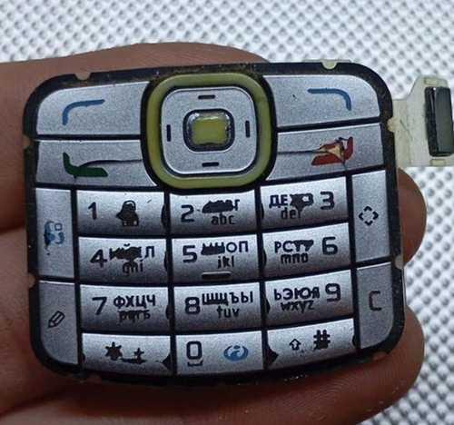 Nokia N70. Клавиатура. Оригинал. Серая