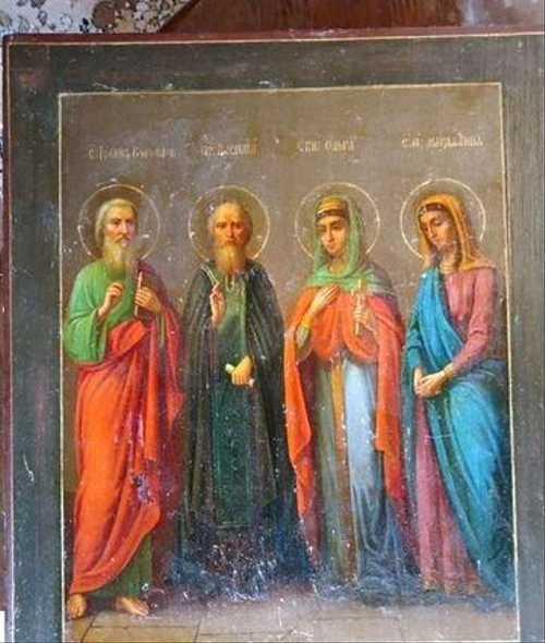 Икона высокого уровня, подпись художника 1912 г