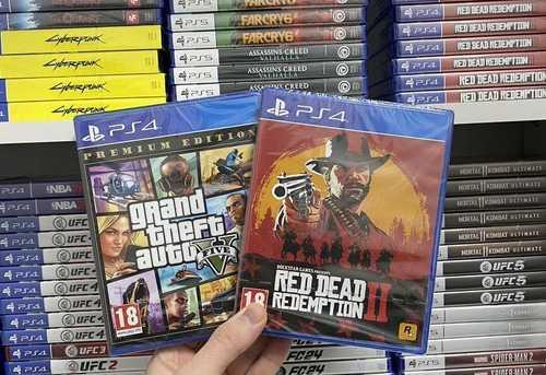 GTA 5 + RDR 2 PS4 PS5