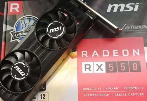 Видеокарта MSI AMD Radeon RX 550 2GB