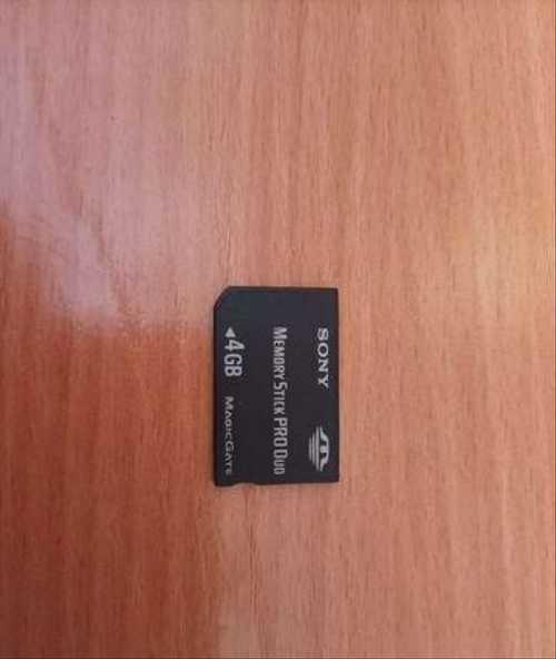 Sony memory stick pro duo 4 GB