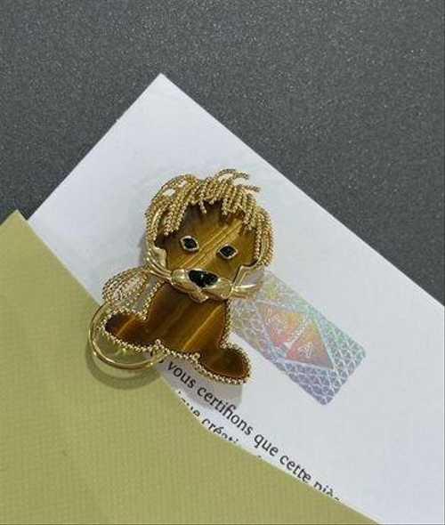 Брошь VCA Lucky Animals Lion vgold