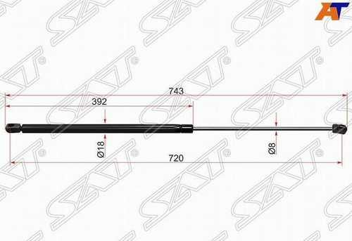 Амортизатор капота audi A6 06