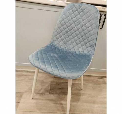 Стул на металлокаркасе на металлокаркасе Capri blue / white