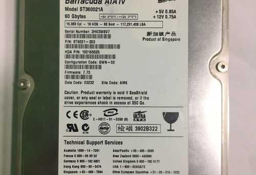 Жсткий диск Seagate ST360021A 60Gb 7200