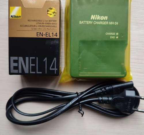 Nikon EN-EL14   Nikon mh-24 Новые