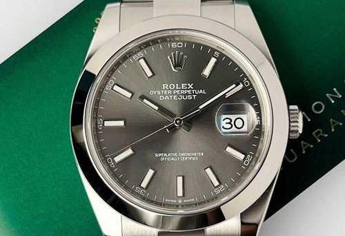 Часы Rolex Datejust oyster rhodium оригинал нубб