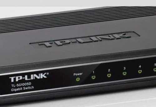 Коммутатор TP-Link TL-SG1005D (5 портов, 1 Гбит/с)