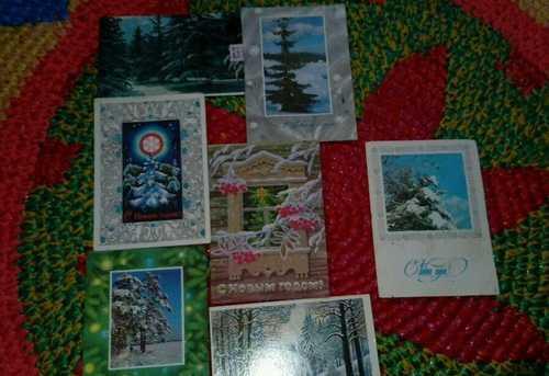 Новогодние открытки СССР (подборка 2)