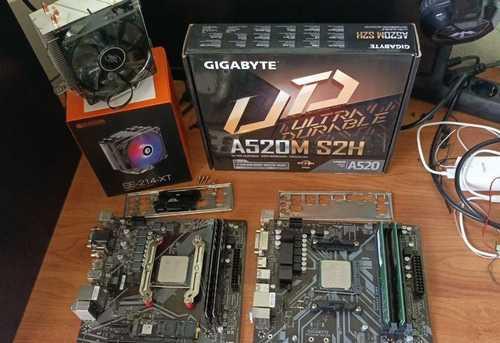 Комплект Ryzen 5 + B450/A520 + 16gb