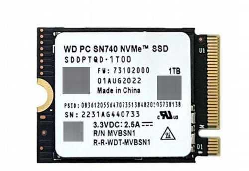 SSD m2 nvme 1tb WD PC SN740 1Tb новый