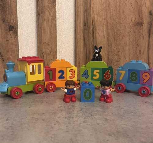 Lego duplo поезд с цифрами оригинал
