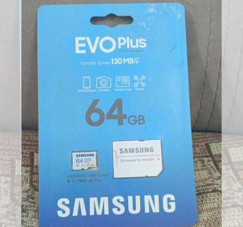 Карта памяти Samsung 64gb