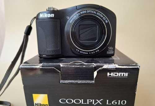 Компактный фотоаппарат nikon coolpix l610