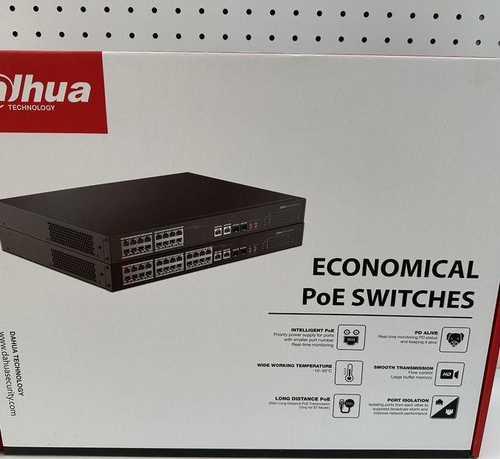 16 портовый Poe Dahua DH-PFS3218-16ET-135