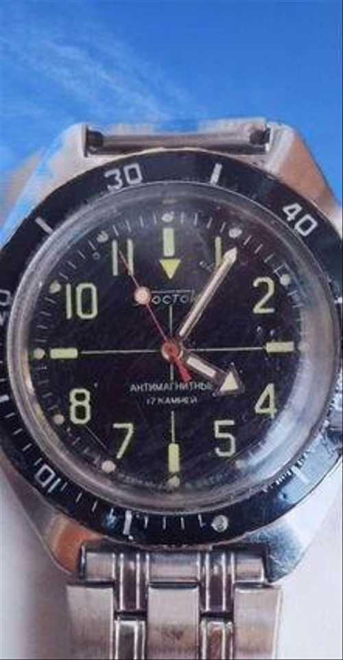 Часы восток- амфибия с браслетом