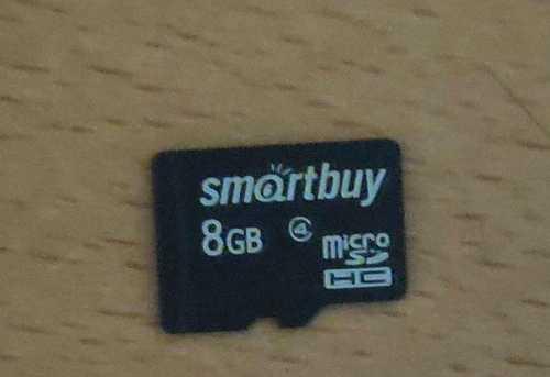 Карта памяти MicroSD 8 Gb