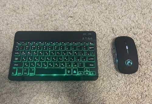 Беспроводная клавиатура и мышь с RGB подсветкой