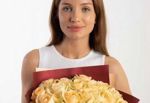 Букет из 15 Кремневых роз, доставка цветов