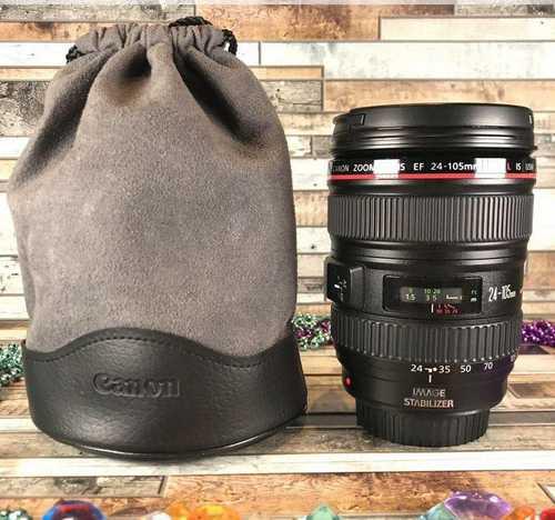 Объектив Canon EF 24-105mm f/4L IS USM с чехлом