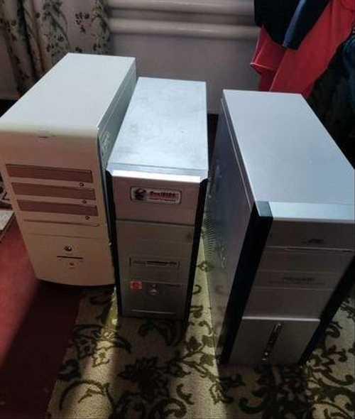3 офисных компьютера + 3 монитора