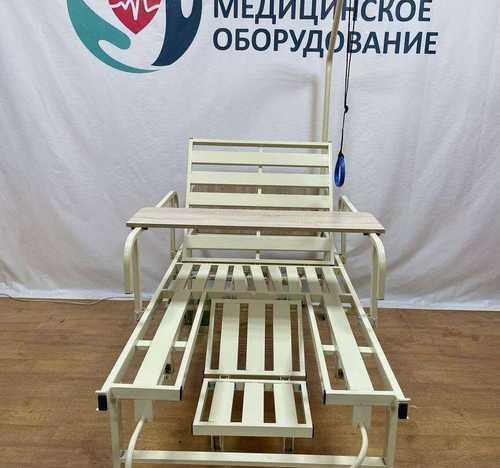 Медицинская кровать механическая с кардио креслом