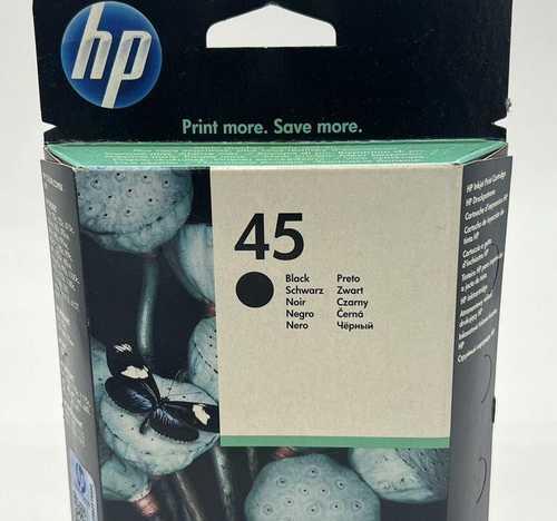 Картридж оригинальный HP 45 (51645AE), черный, 42