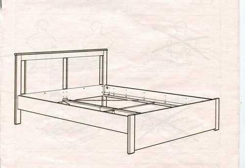 Кровать IKEA songesand без матраса