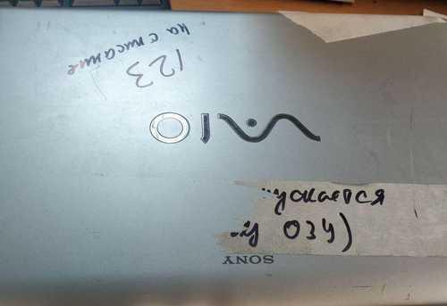 Ноутбук sony pcg-61611V на восстановление запчасти