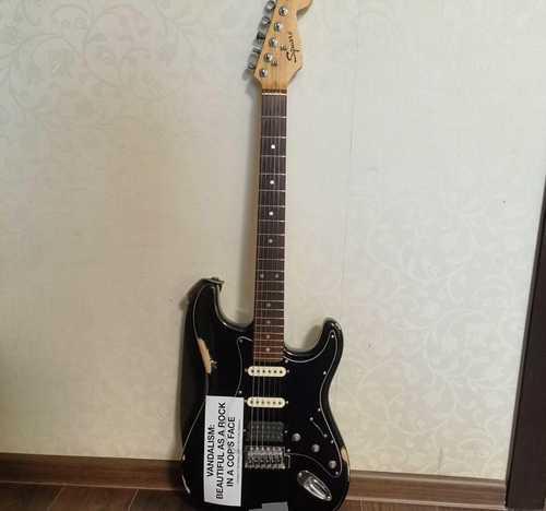 1997 Kurt Cobain vandalism Stratocaster