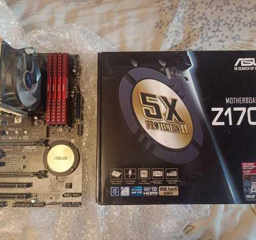 Материнская плата Z170P, процессор i7 6000, 32GB