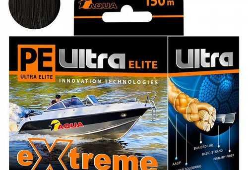 Шнур aqua PE ultra extreme 0,80mm(цвет черный) 150