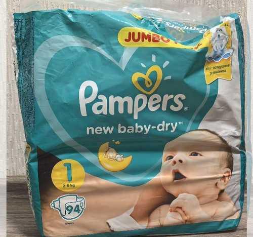 Подгузники Pampers New baby-dry, 1 размер, 60 шт
