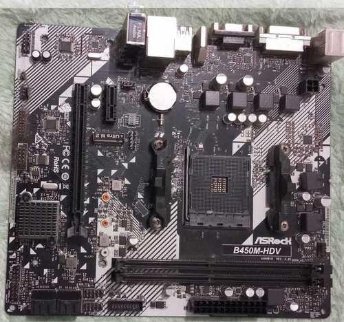 Материнская плата asrock b450m hdv r4.0