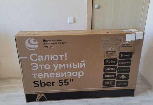 Новый телевизор Sber 55" Ultra HD 4к